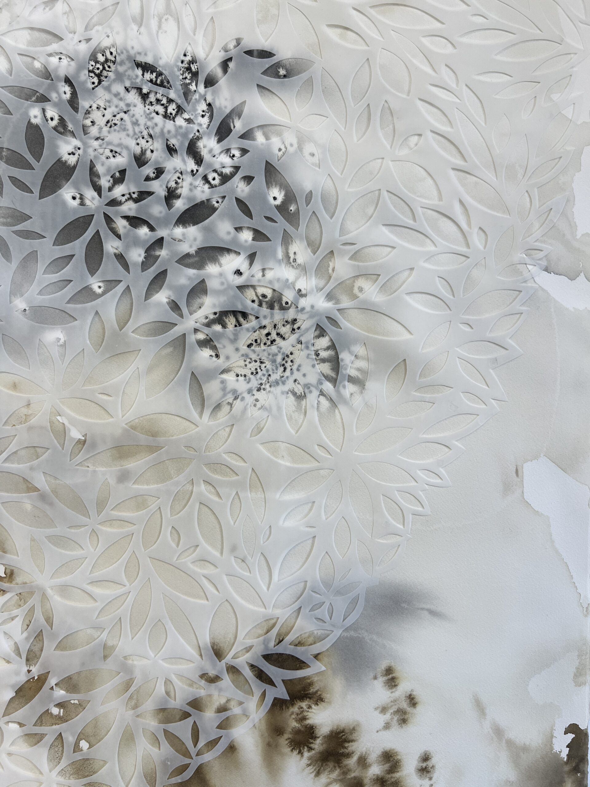 Cut Paper Overlay Series 11 | Ink + Indigo